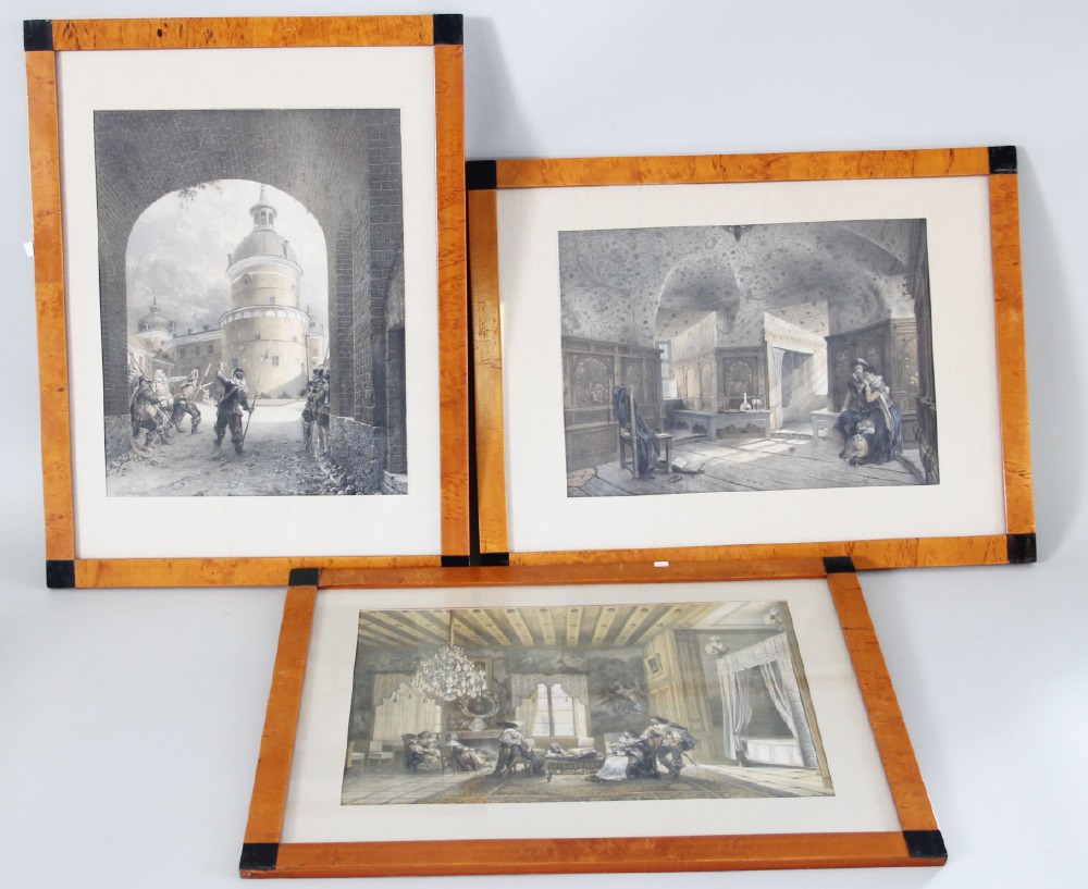 44-46. Lithographic sheets - Fina Rum Antik